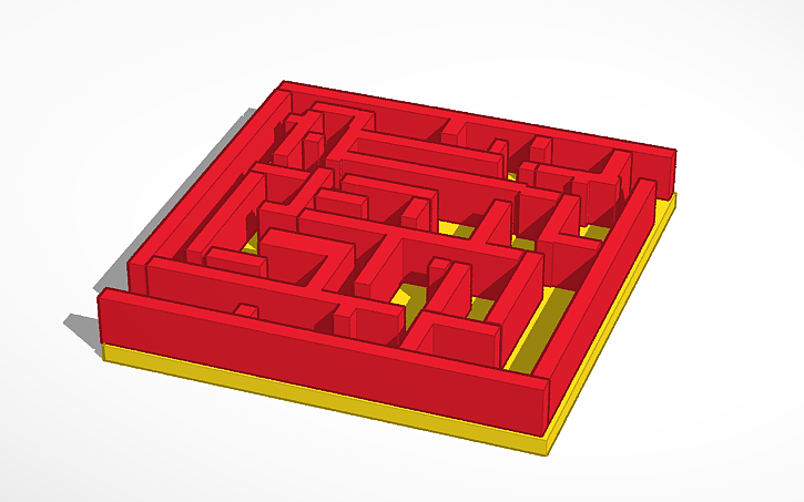 3D design Maze - Tinkercad