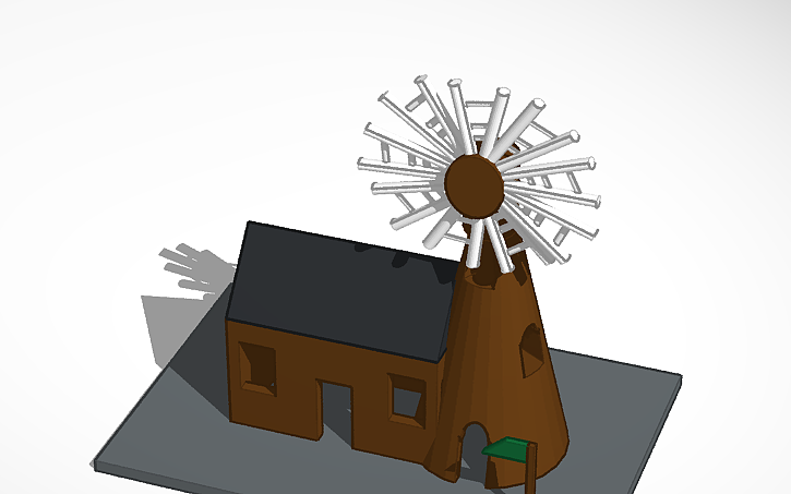 3D design mill - Tinkercad