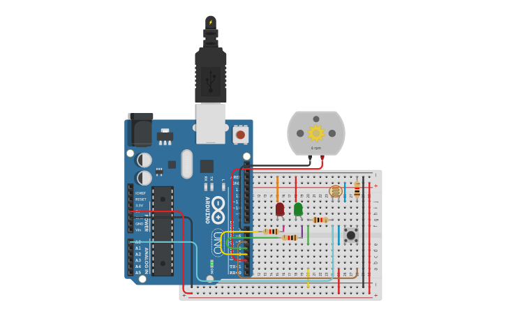 Circuit design Práctica C3 - Tinkercad