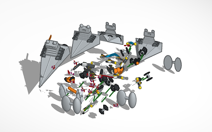 3D design Star Wars Space Wars - Tinkercad