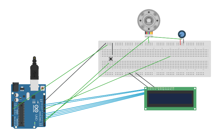Circuit design Tachometer(19uec013) - Tinkercad