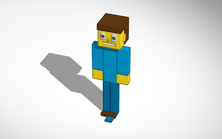 3D design steve minecraft - Tinkercad