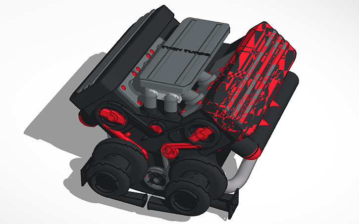 3D design Motor v8 - Tinkercad