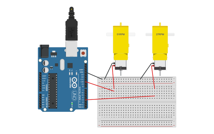 Circuit design Motor1 | Tinkercad