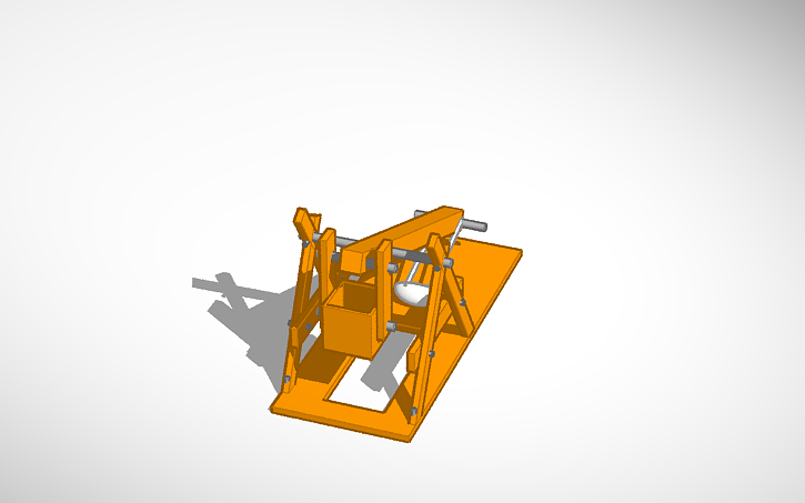 3D design trebuchet - Tinkercad