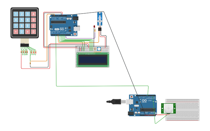 Circuit design Projeto Automação Residencial - Tinkercad