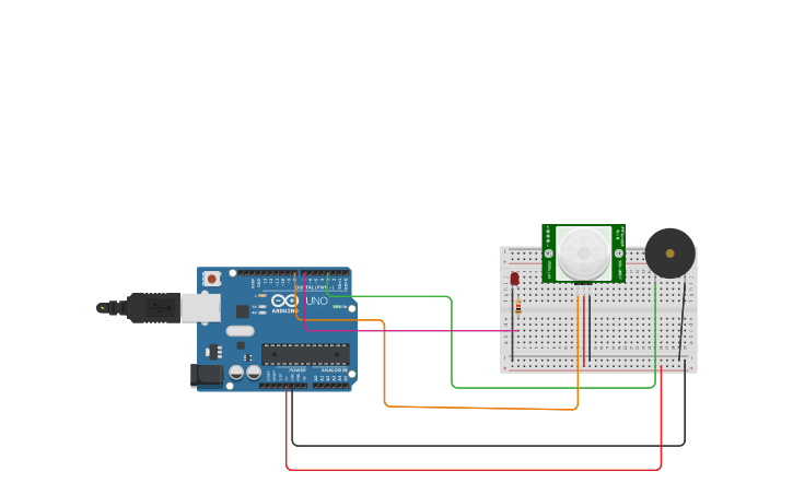 Circuit design Theft Alert System | Tinkercad