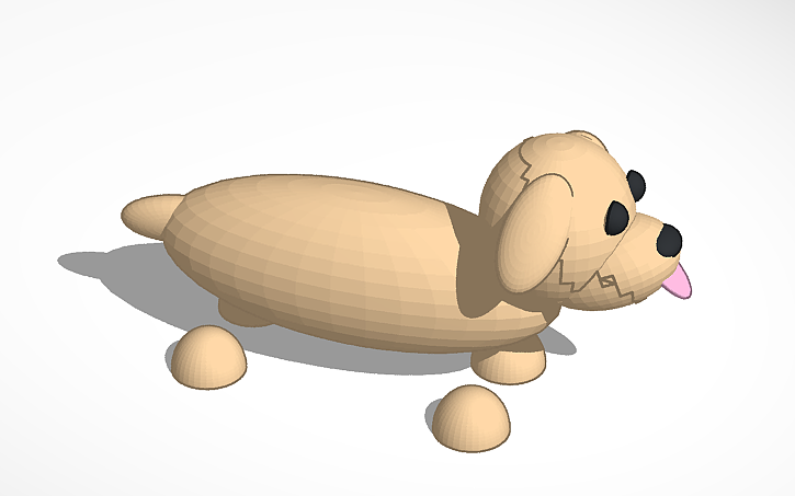 3D design Adopt Me Pet Idea(Dogg) - Tinkercad