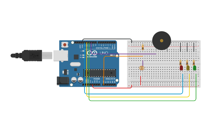 Circuit design CARD 3 - PIEZO | Tinkercad