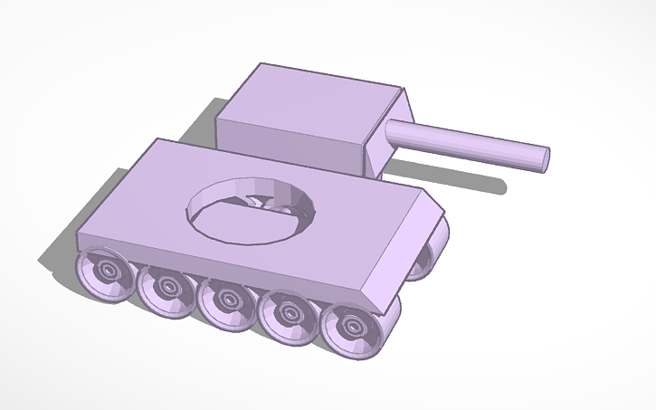 3D design Tank: Simple (Tiger?) | Tinkercad