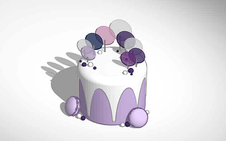 3D design Cake no.2 - Tinkercad