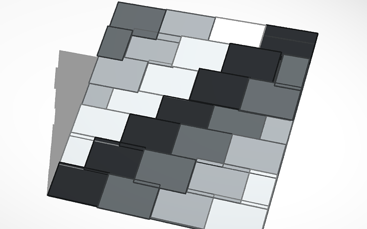 3D design Roof Shingles - Tinkercad