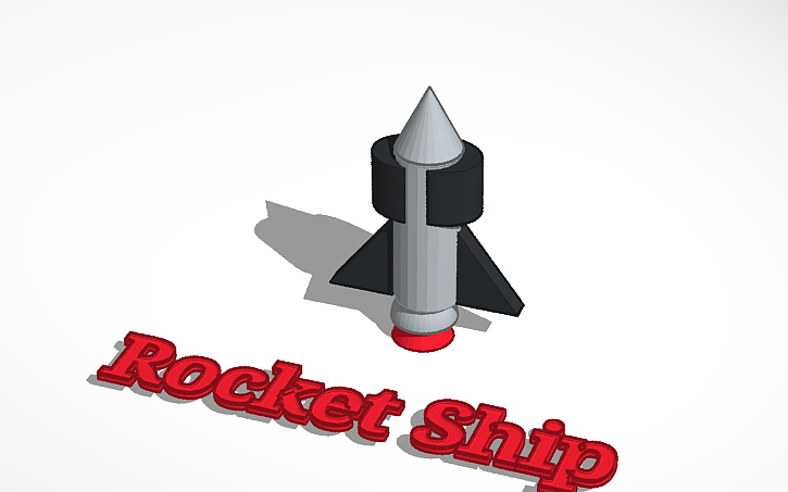 3D design Rocket Ship Design 101 - Tinkercad