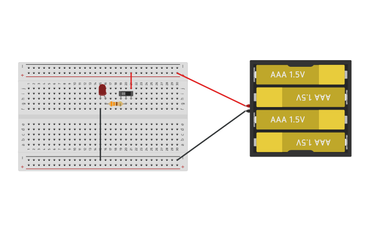 Circuit Design Circuito Con Una Resistencia Y Un Led Tinkercad