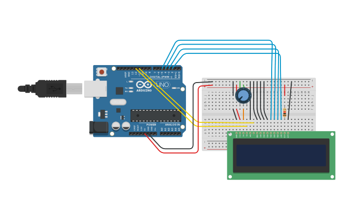 Circuit design chenillard - Tinkercad