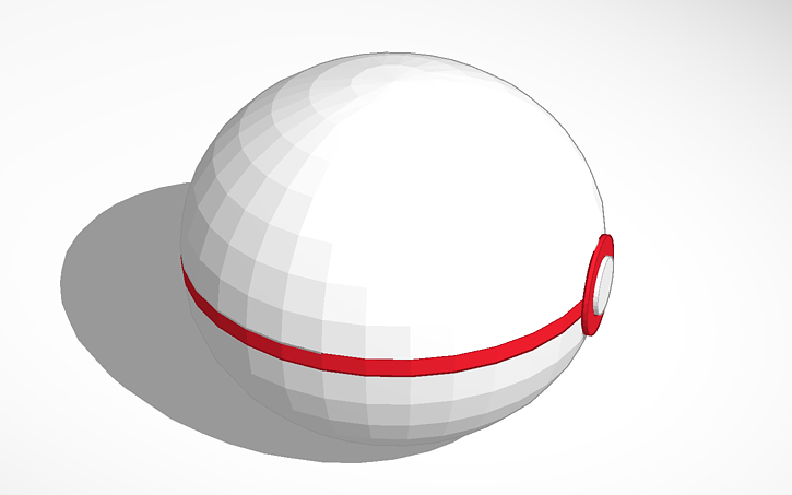 3D design premier ball (Pokemon) | Tinkercad