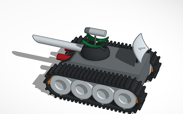 3D design Tank - Tinkercad