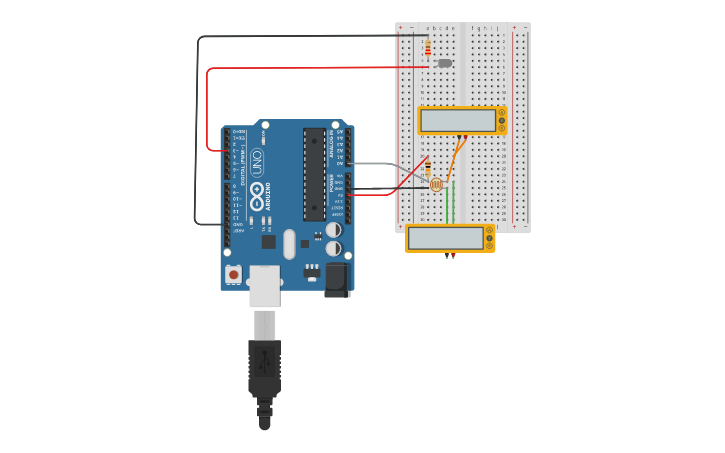 Circuit design Arduino 2 3.1-3 LDR - Levi | Tinkercad