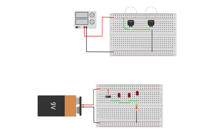 Circuit design circuitos en serie | Tinkercad