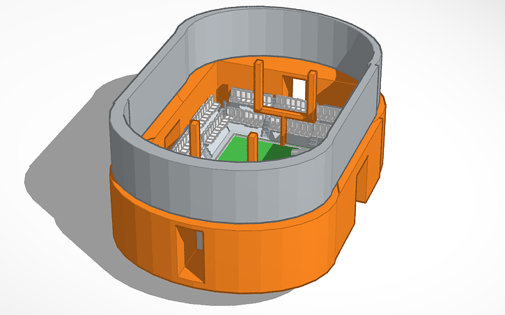 3D design Football stadium - Tinkercad