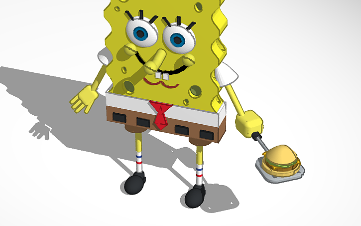 3D design Spongebob - Tinkercad