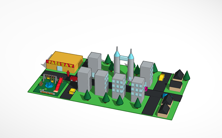3D design city - Tinkercad
