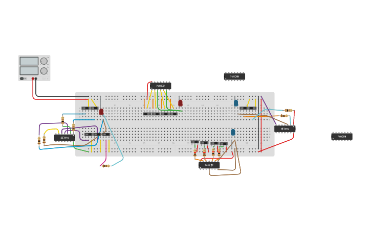 Circuit design Circuito Integrado - teclado | Tinkercad