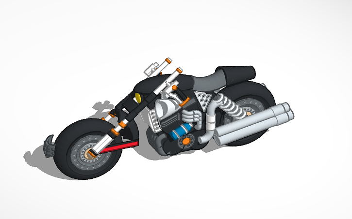 3D design MOTORCYCLE - Tinkercad