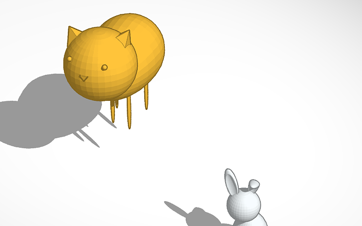 3D design cute animals | Tinkercad