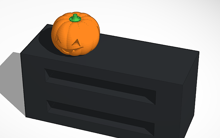 3D design bookcase - Tinkercad