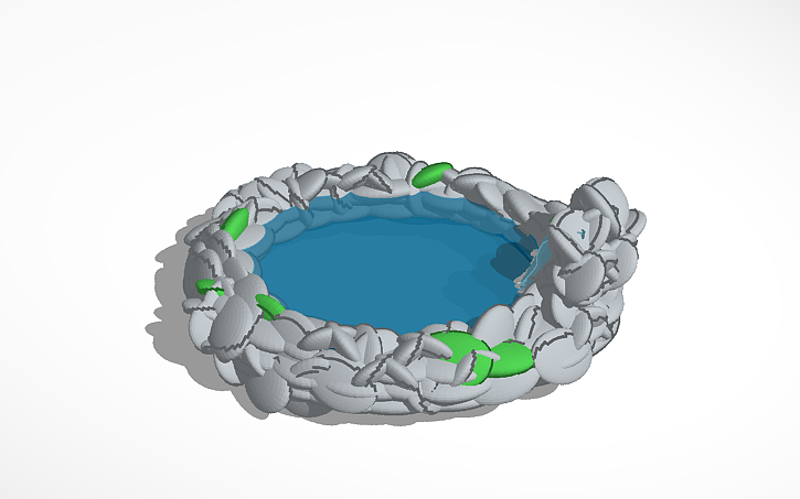 3D design Rock Pool - Tinkercad