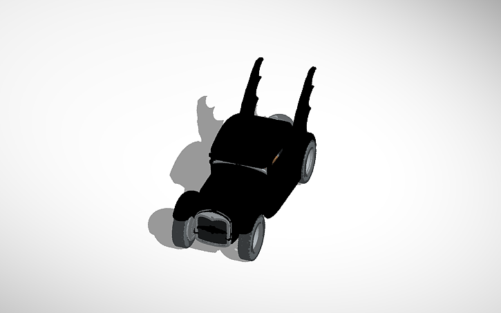 3D design Hot Rod bat-mobile - Tinkercad