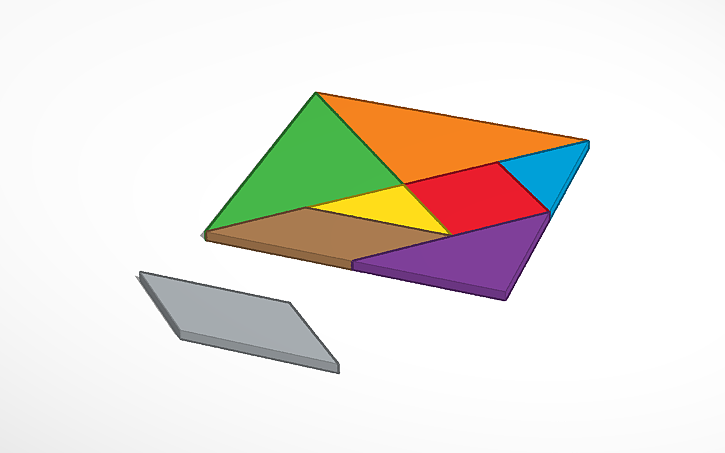 3D design TANGRAM | Tinkercad