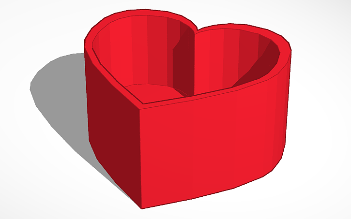 3D design Heart Box - Tinkercad