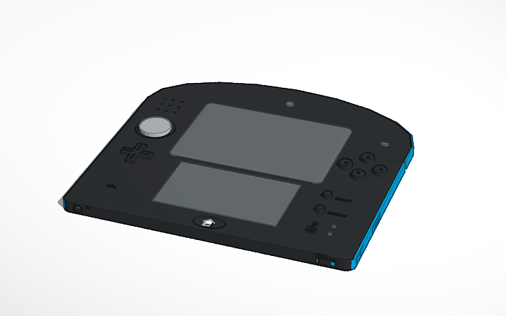 3D design Nintendo 2DS - Tinkercad