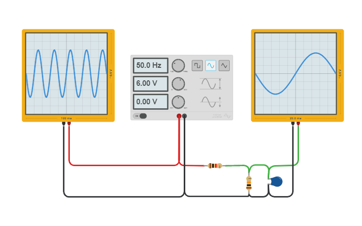 Circuit design Low Pass Filter - Tinkercad