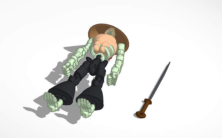 3d Design Action Figure Tinkercad