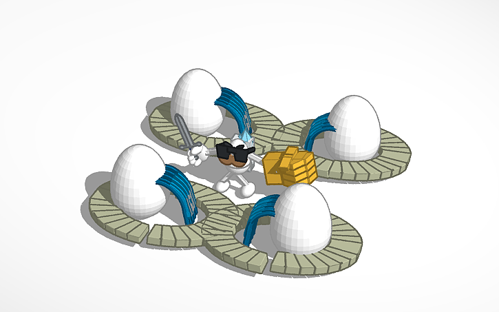 3D design Eggy kingdoms - Tinkercad