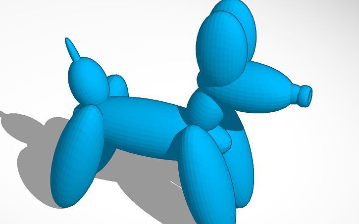 3D design Balloon Dog - Tinkercad
