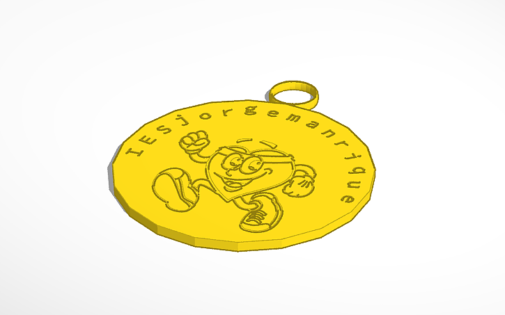 3D design Medalla de correr | Tinkercad