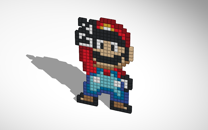 3D design Copy of Pixel Mario - Tinkercad
