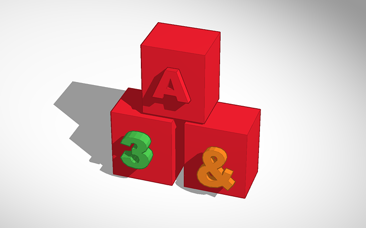 3D design The blocks! - Tinkercad