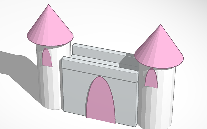 3D design Cute castle | Tinkercad