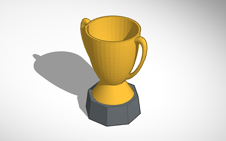 3D design TROPHY - Tinkercad
