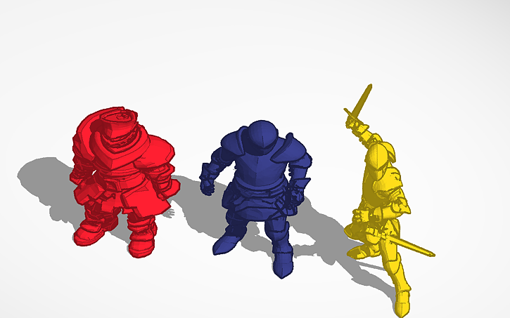 3D design Knights - Tinkercad