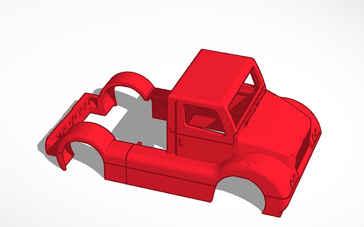 3D design truck revise combine | Tinkercad