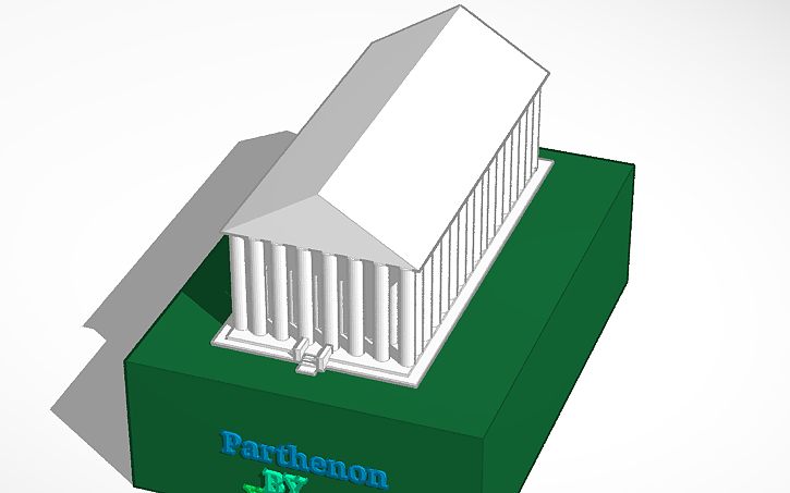 3D design Parthenon | Tinkercad