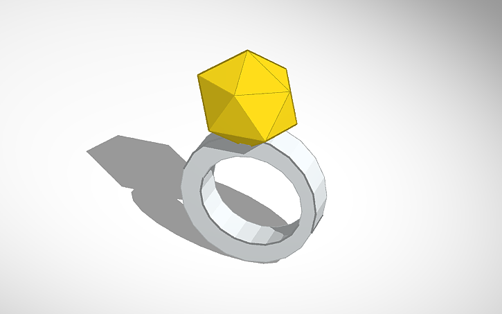 3D design Ring - Tinkercad