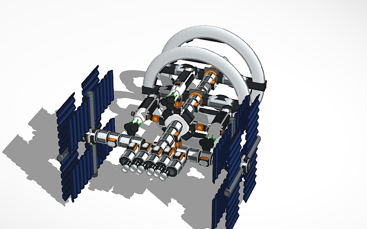 3D design space station XX - Tinkercad