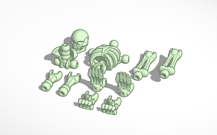 3D design skeleton - Tinkercad